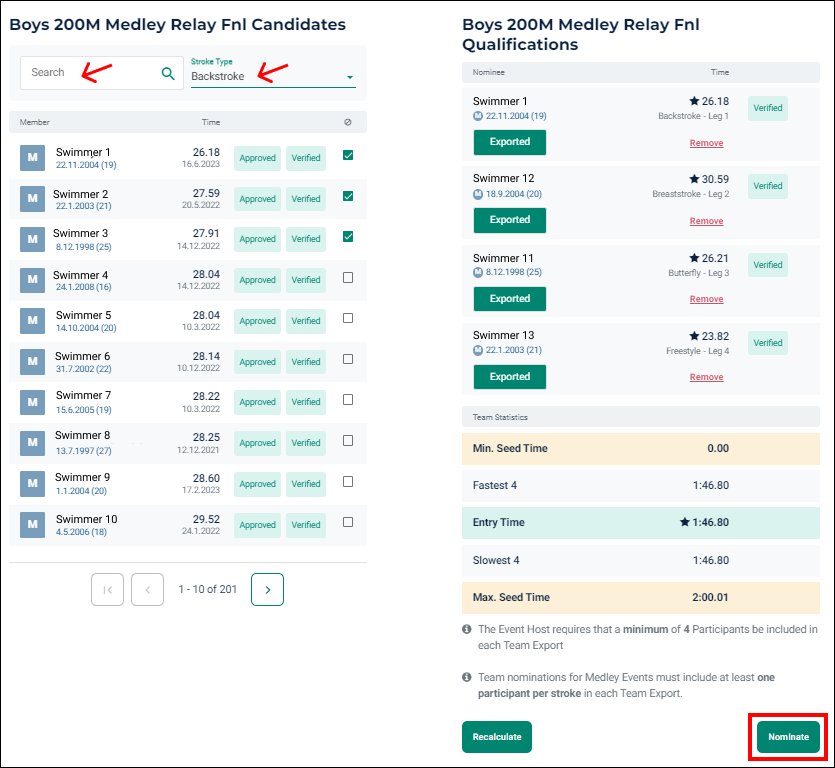 How To Enter A Relay Team – Swimming Australia Online Support Portal